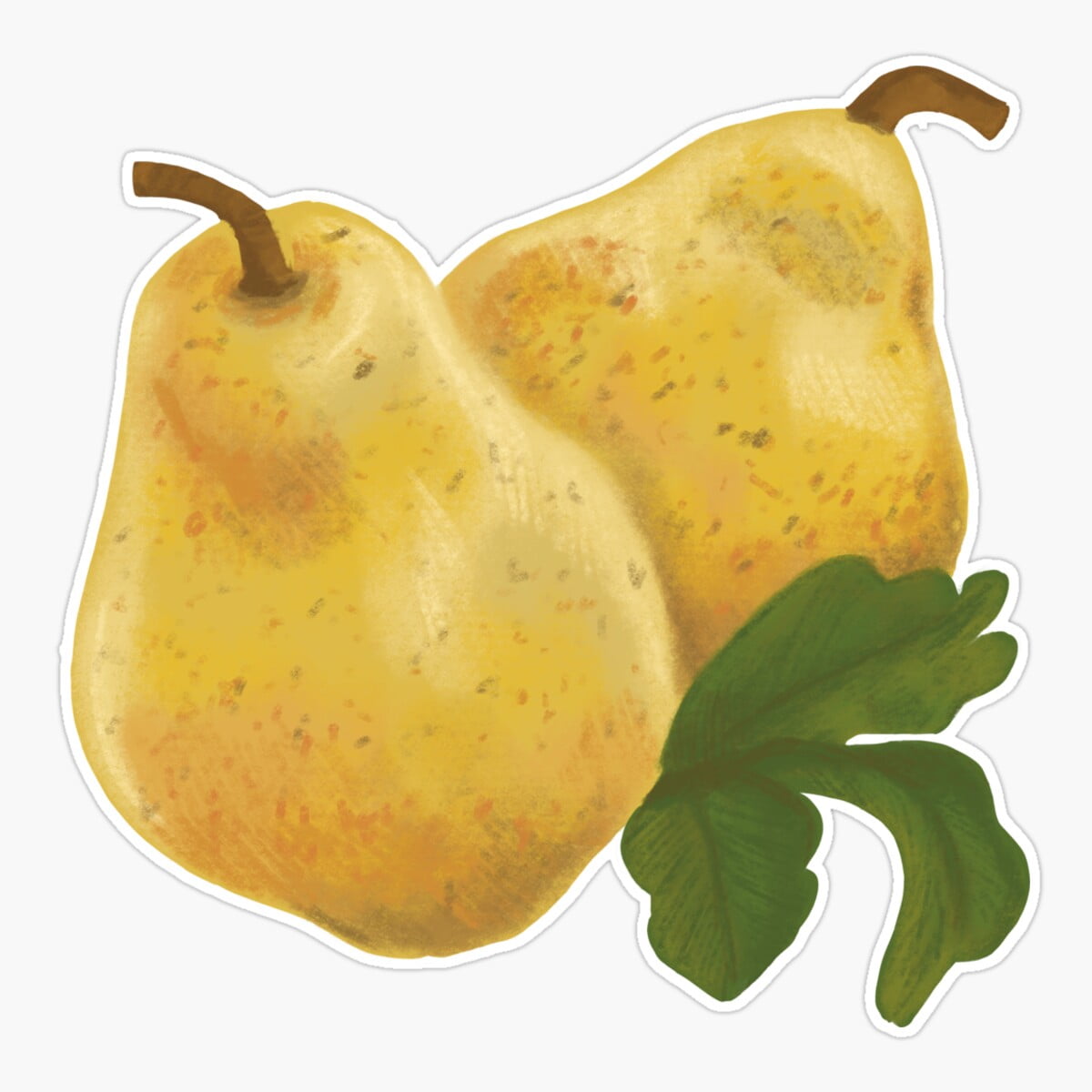 Maneki A Pair Of Pears Er, Phone Decal Water Bottle Stickers Car Decals ...