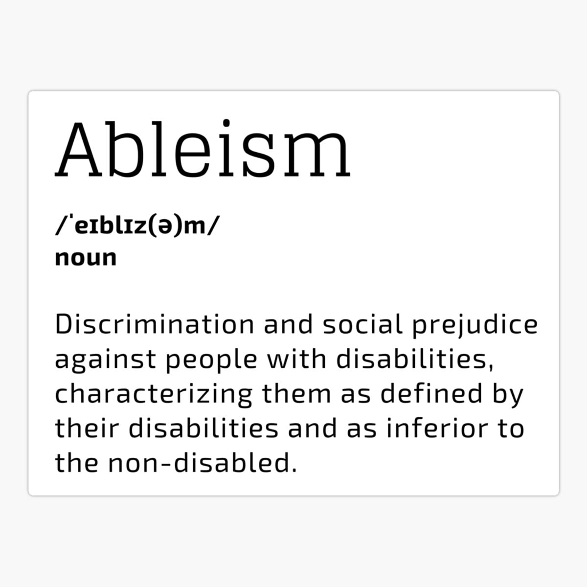 Maneki Ableism: Discrimination Against People With Disabilities Er ...