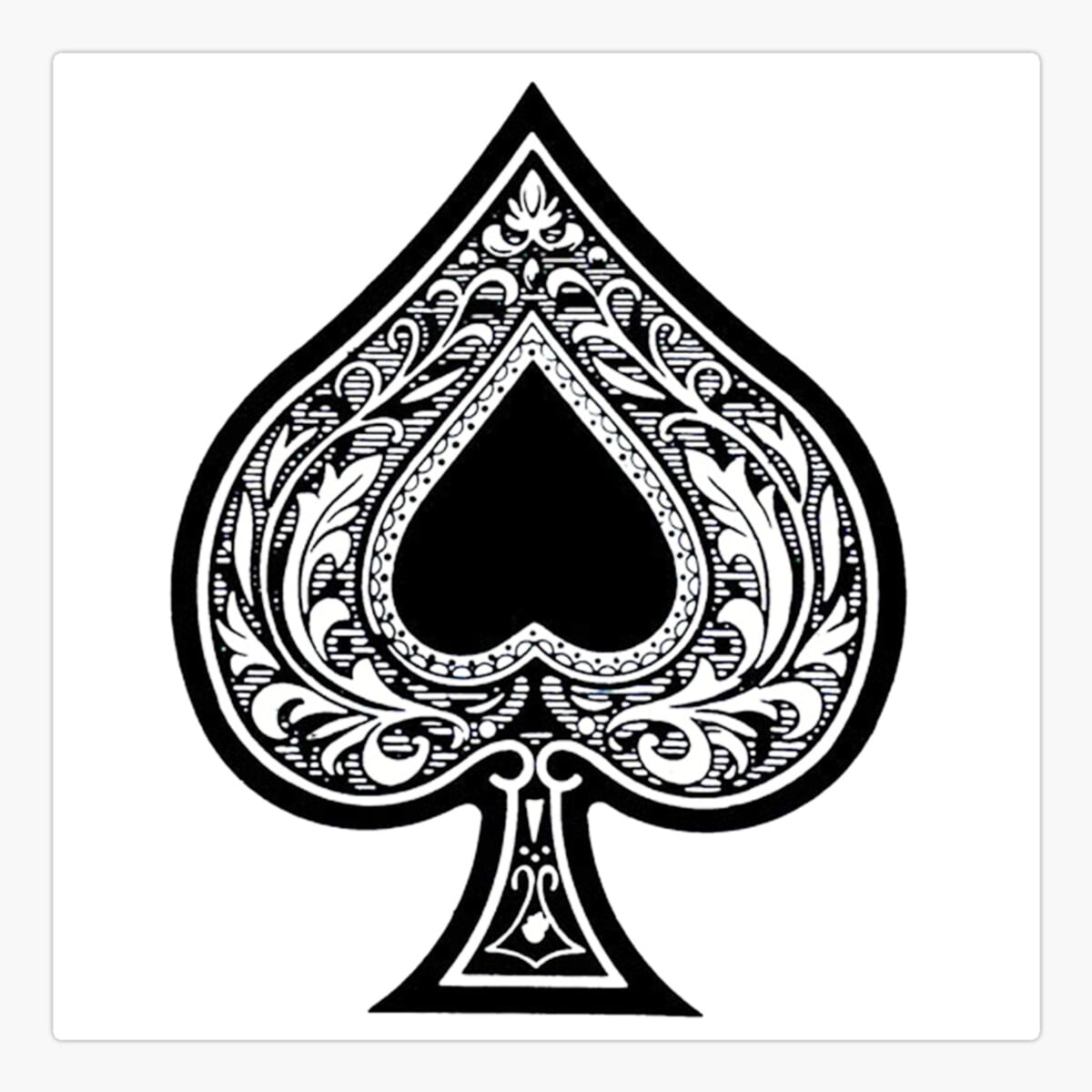 Maneki Ace O Spades Er, Phone Decal Water Bottle Stickers Car Decals ...