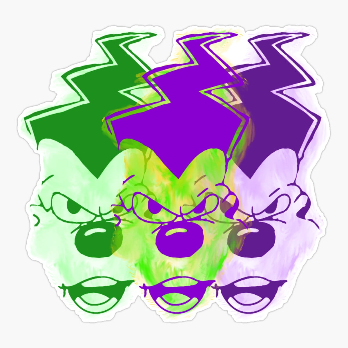 Maneki Acid Washed Powerline Er, Phone Decal Water Bottle Stickers Car ...