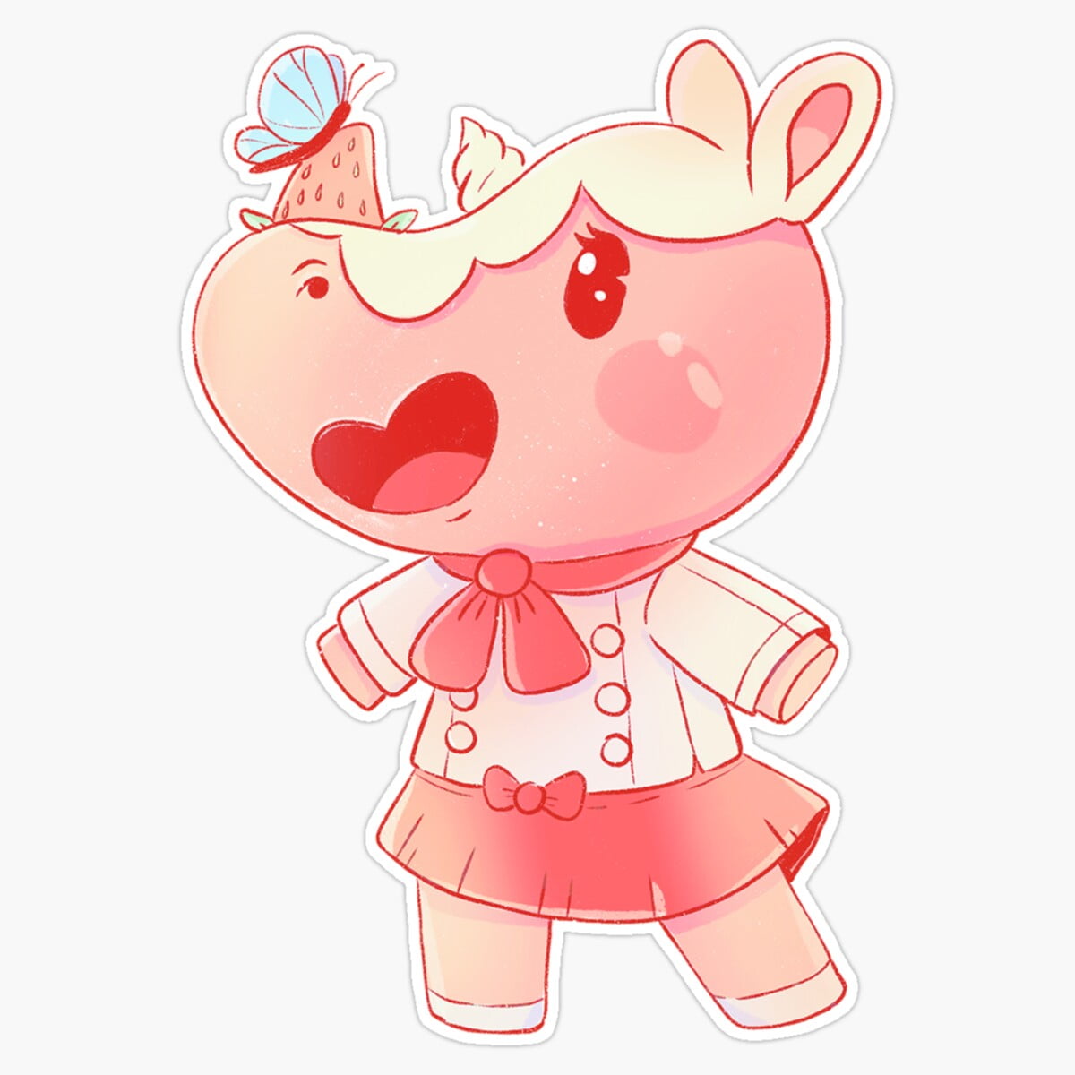 Maneki Acnh Merengue Er, Phone Decal Water Bottle Stickers Car Decals ...