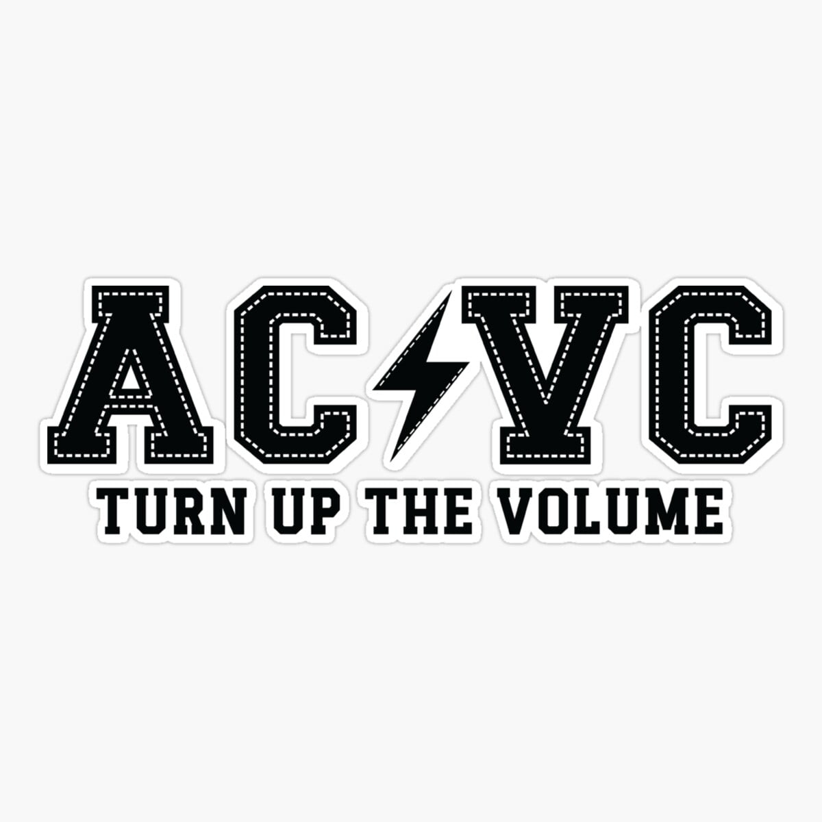 Maneki Acvc Turn Up The Volume Er, Phone Decal Water Bottle Stickers ...