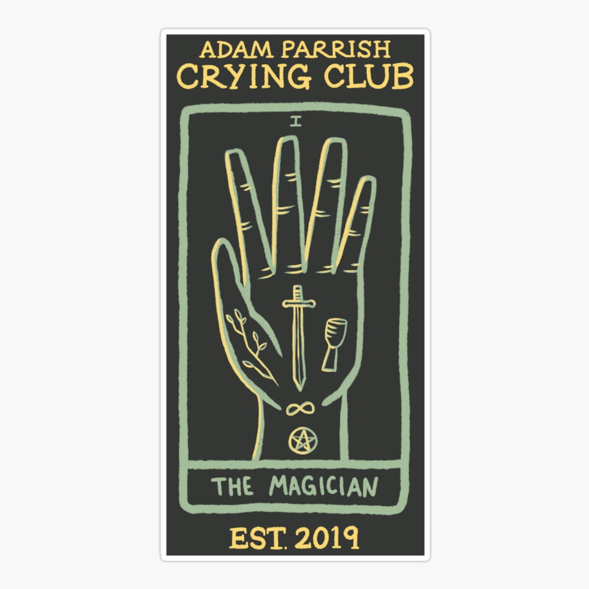 Maneki Adam Parrish Crying Club Er, Phone Decal Water Bottle Stickers ...