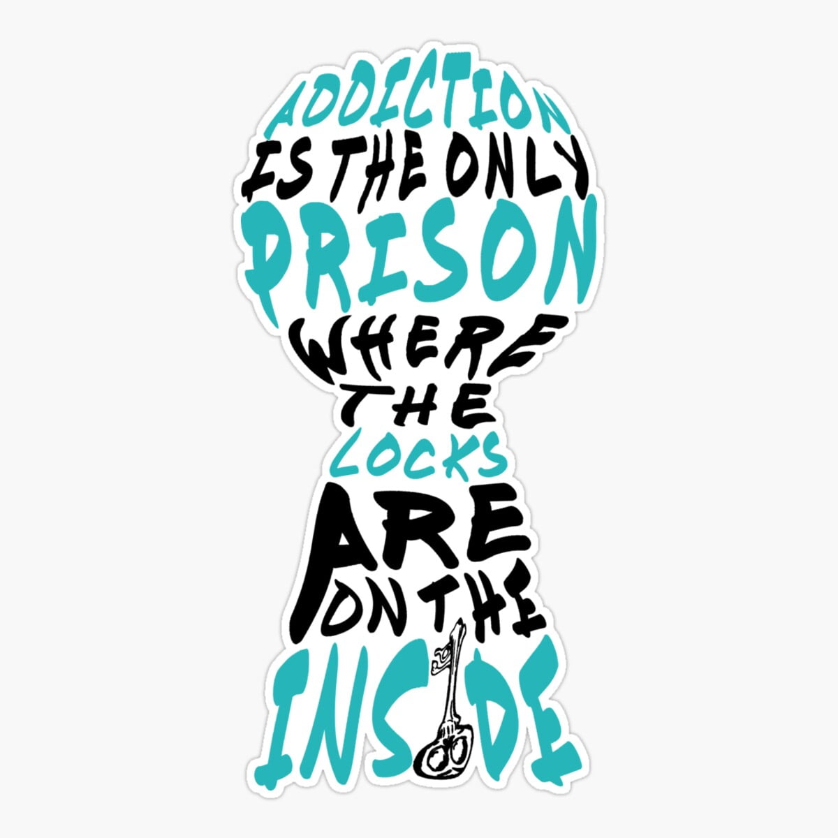 Maneki Addiction Recovery Lock & Key Recovery Coach T-Shirt Er, Phone ...