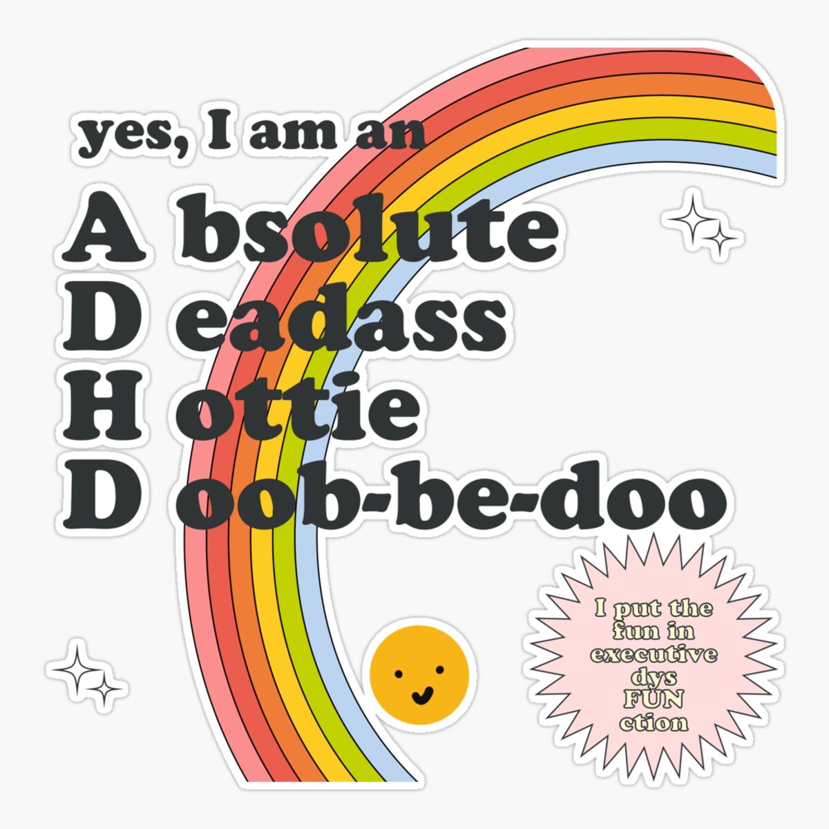 Maneki Adhd Absolute Dead Hottie Er, Phone Decal Water Bottle Stickers ...