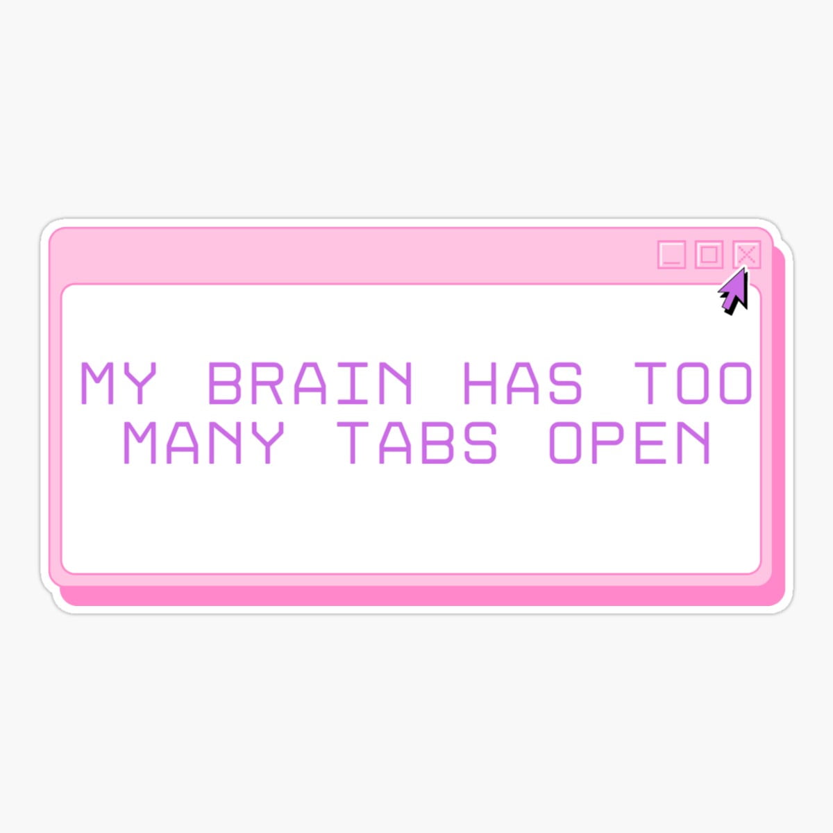 Maneki Adhd Feels Er, Phone Decal Water Bottle Stickers Car Decals ...