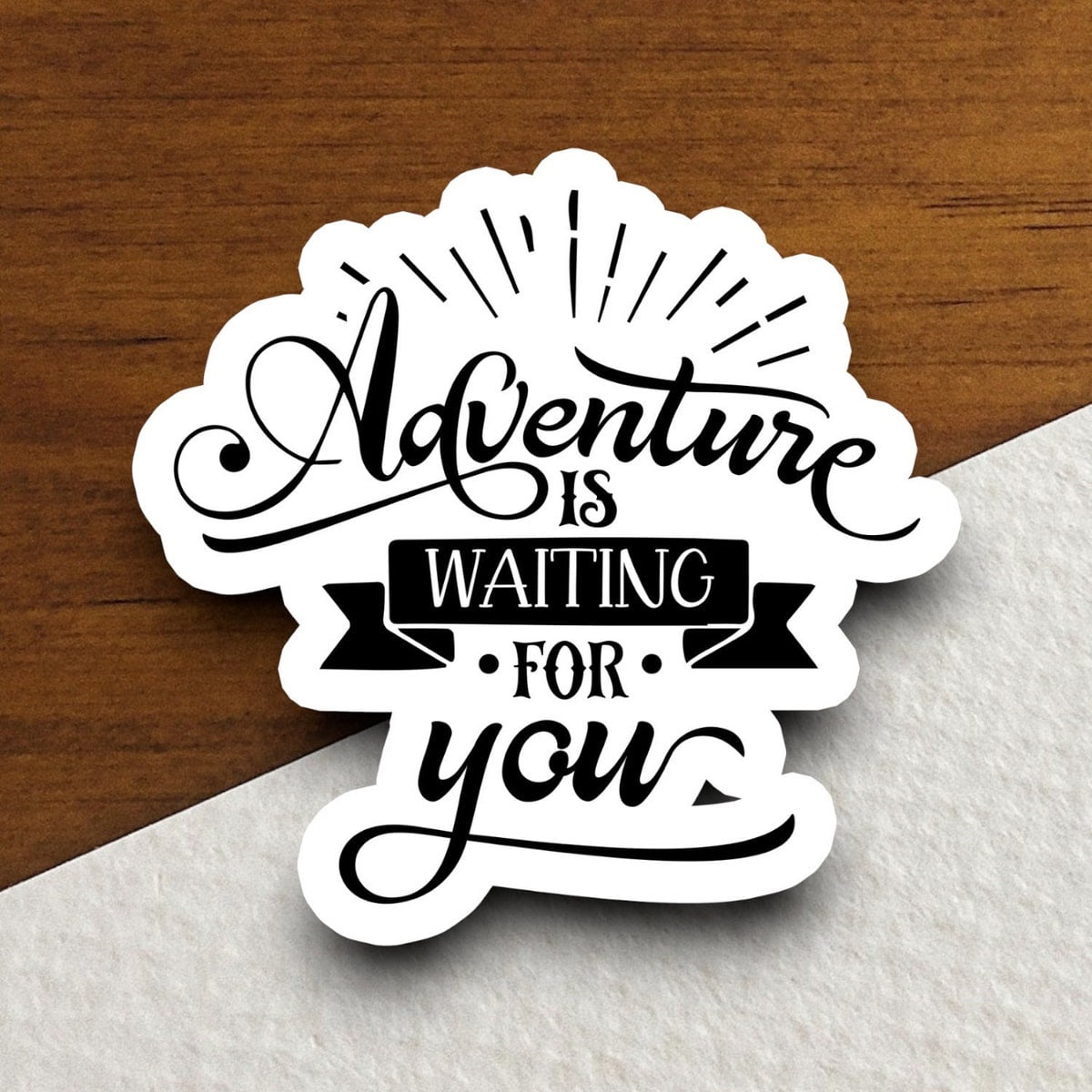Maneki Adventure Awaits You Sticker, Vacation Sticker, Travel Sticker ...
