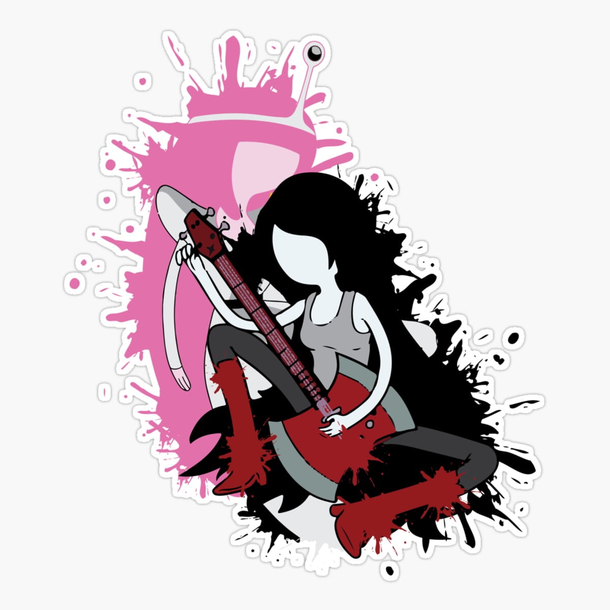 Maneki Adventure Time - Pb And Marcy - Bubbline Love Er, Phone Decal ...