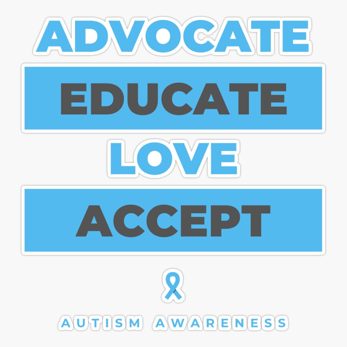 Maneki Advocate, Educate, Love, Accept - Autism Awareness Er, Phone ...