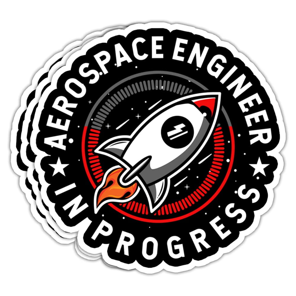 Maneki Aerospace Engineer in Progress Sticker Funny Aerospace Tech ...