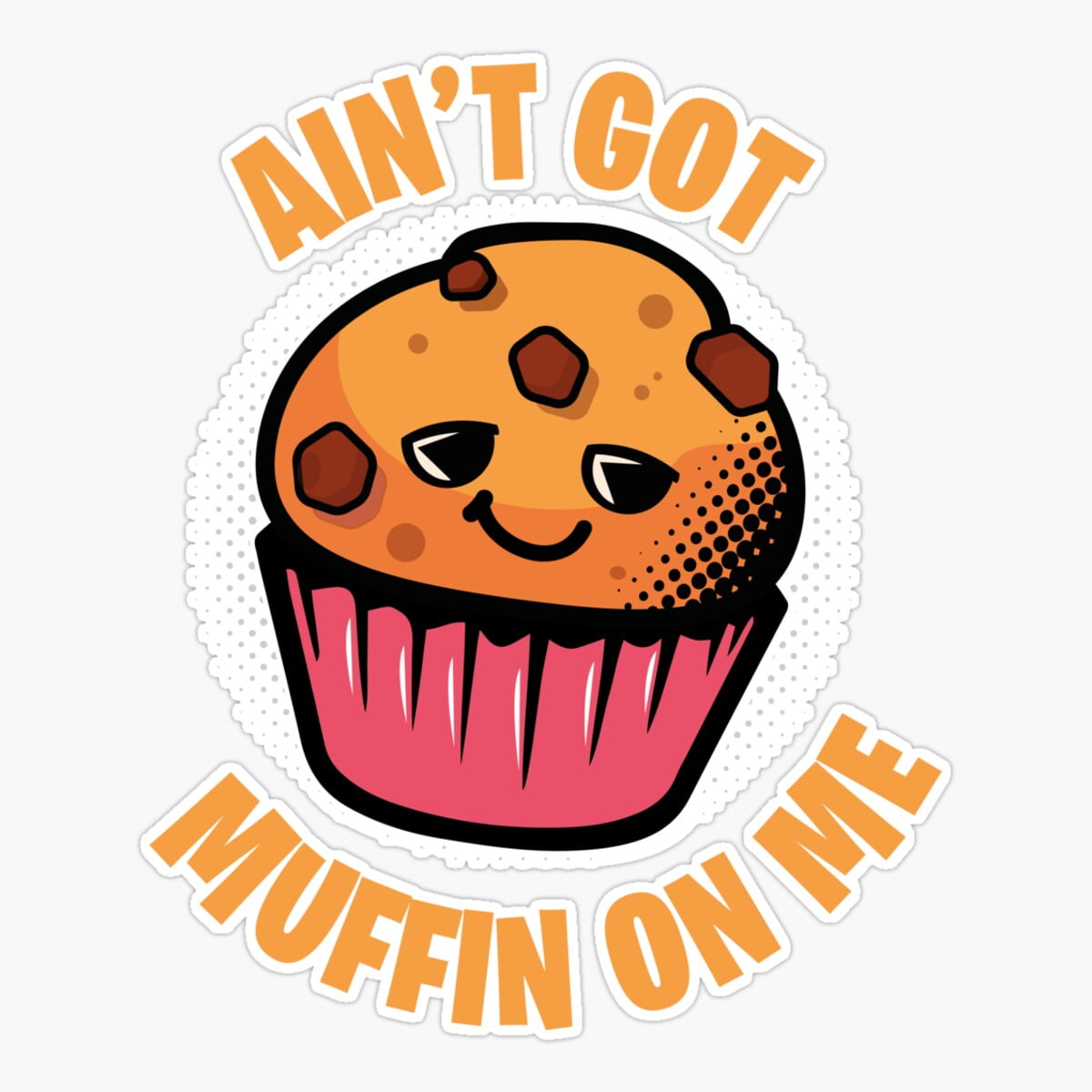 Maneki Ain'T Got Muin On Me Ood Puns Sticker, Phone Decal Water Bottle ...