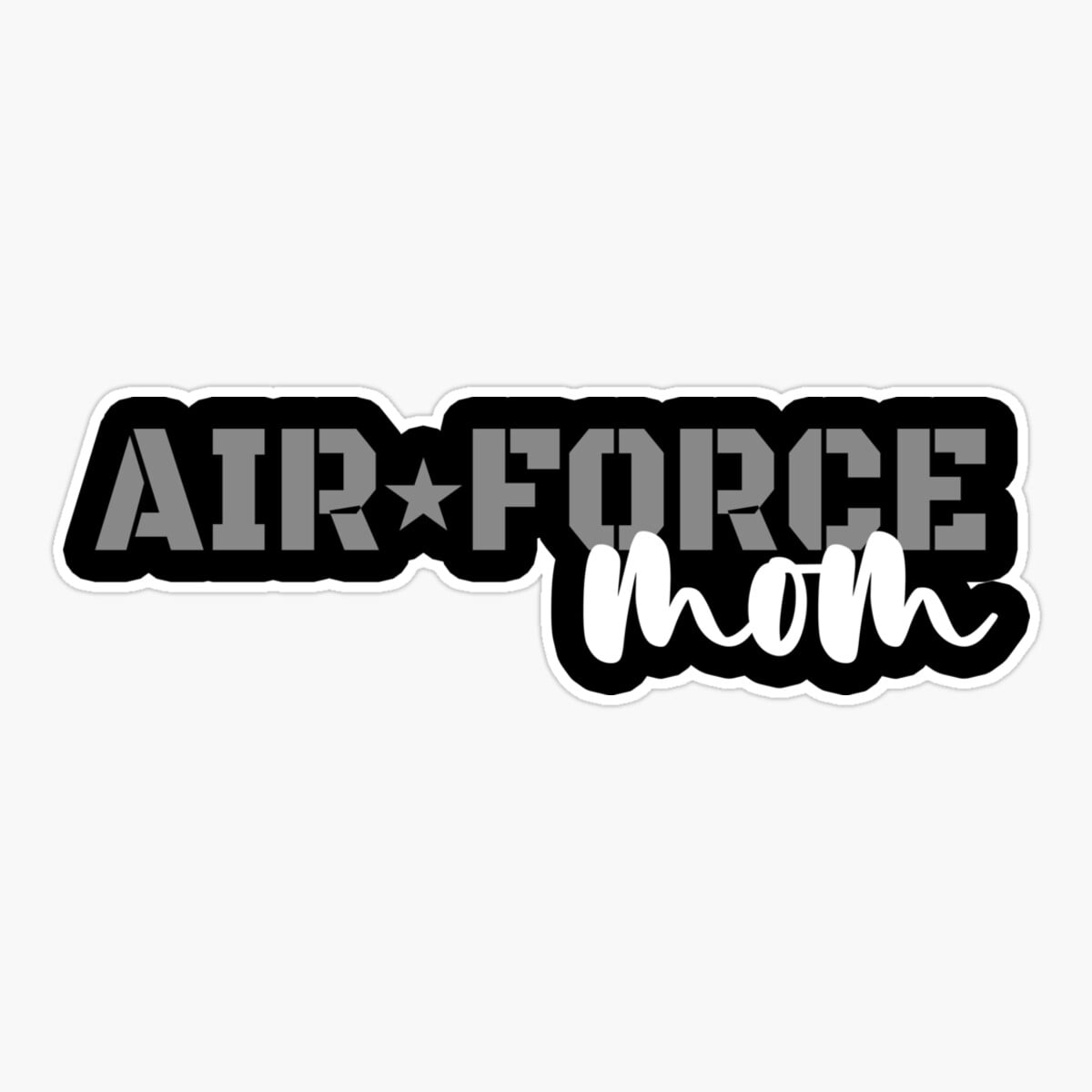 Maneki Air Force Mom Er, Phone Decal Water Bottle Stickers Car Decals ...