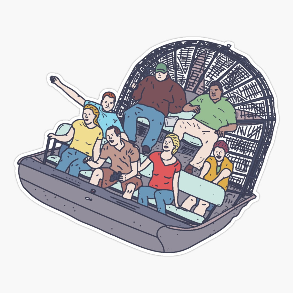 Maneki Airboat Pocket - Waterboat - Lorida Everglades Er, Phone Decal ...