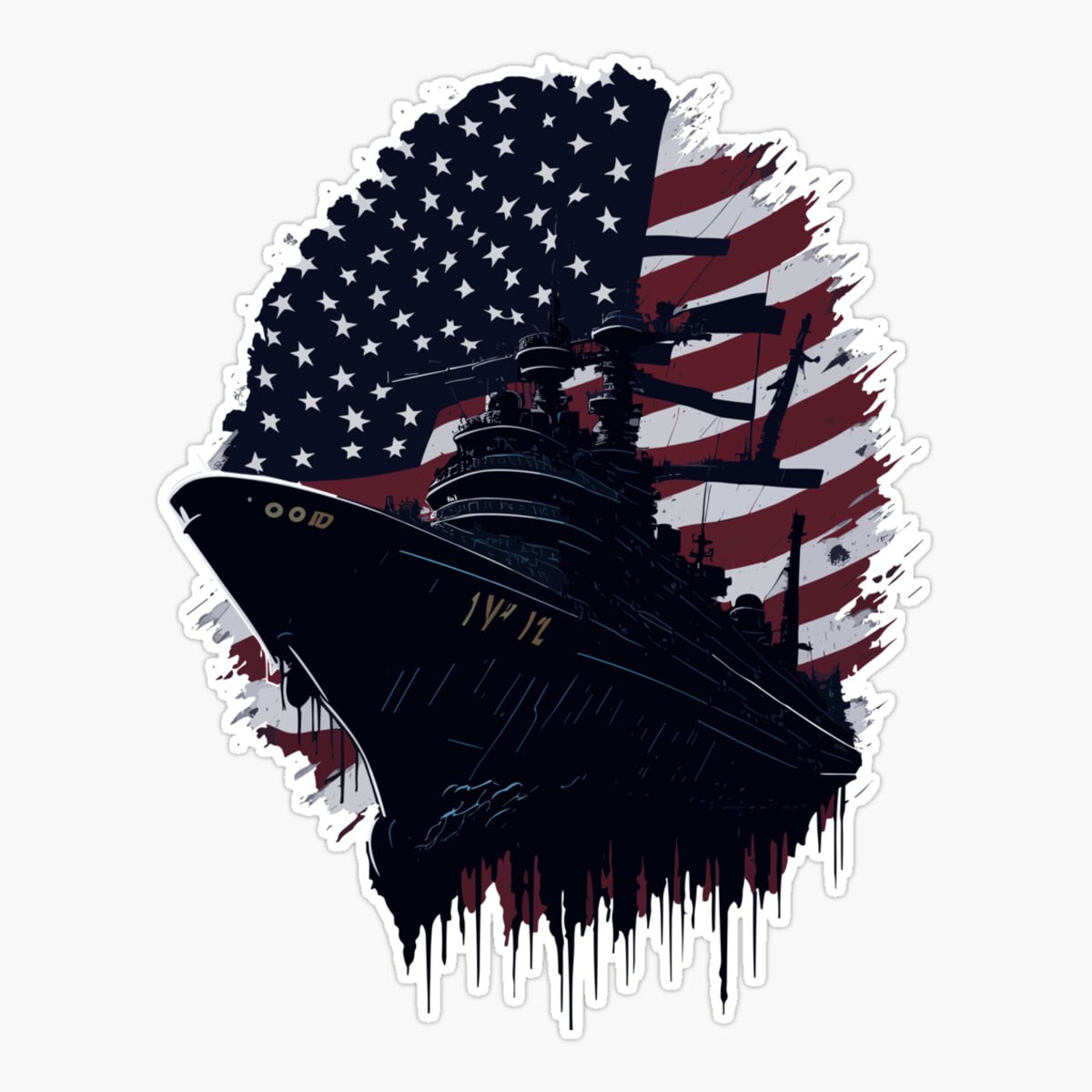 Maneki Aircraft Carrier Freedom Er, Phone Decal Water Bottle Stickers ...