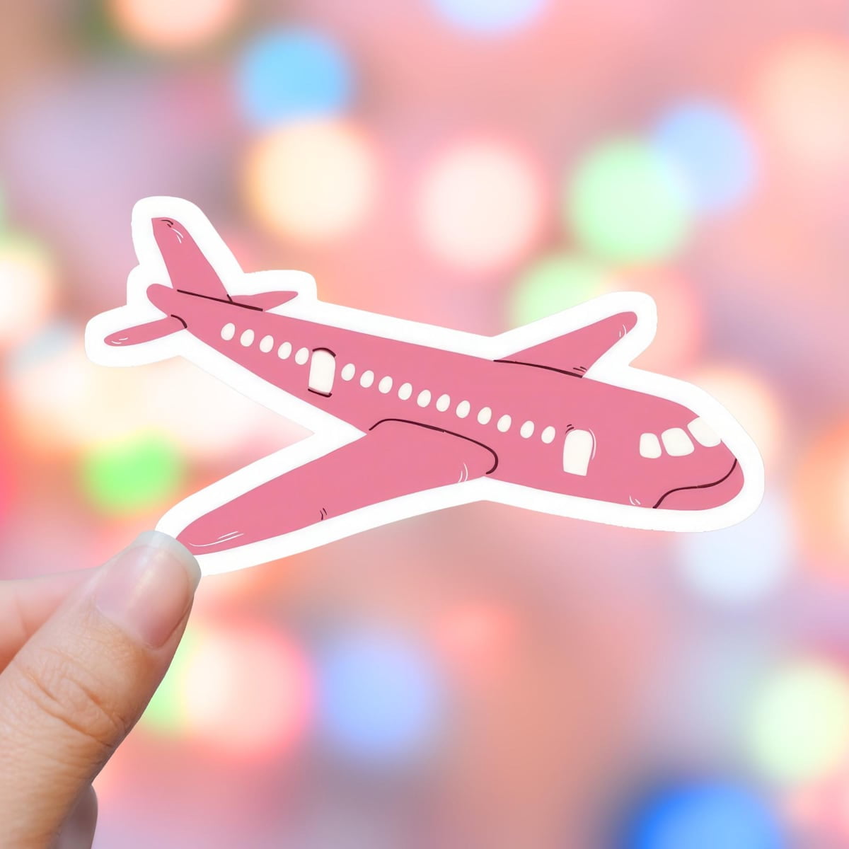 Maneki Airplane Love Destination Sticker, Love Travels Sticker, Long ...