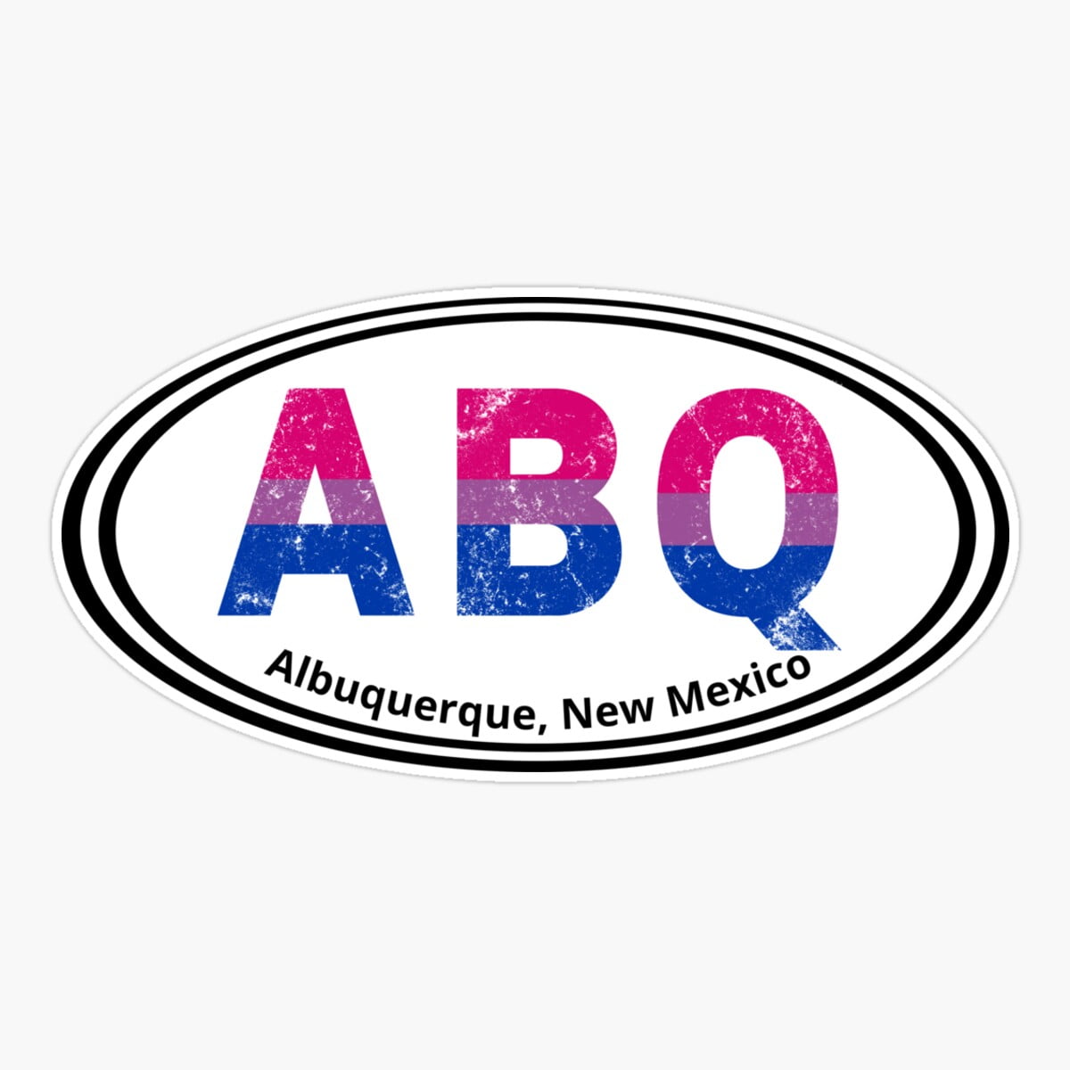 Maneki Albuquerque New Mexico Biual Pride Sticker, Phone Decal Water ...