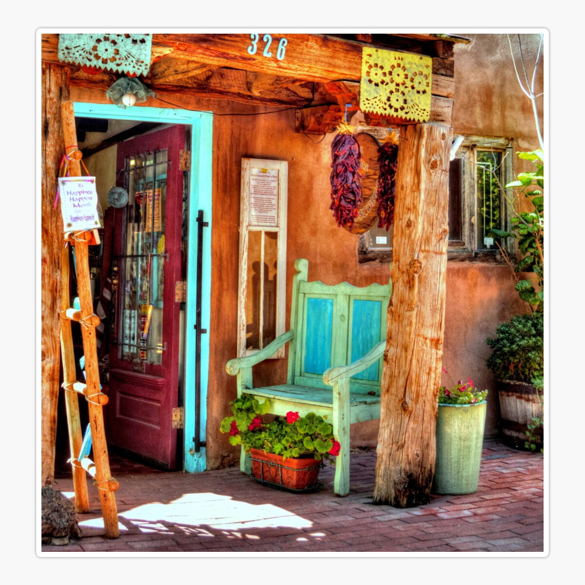 Maneki Albuquerque New Mexico Old Town Sticker, Phone Decal Water ...