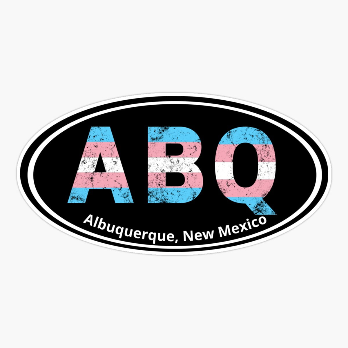 Maneki Albuquerque New Mexico Transgender Pride Sticker, Phone Decal ...