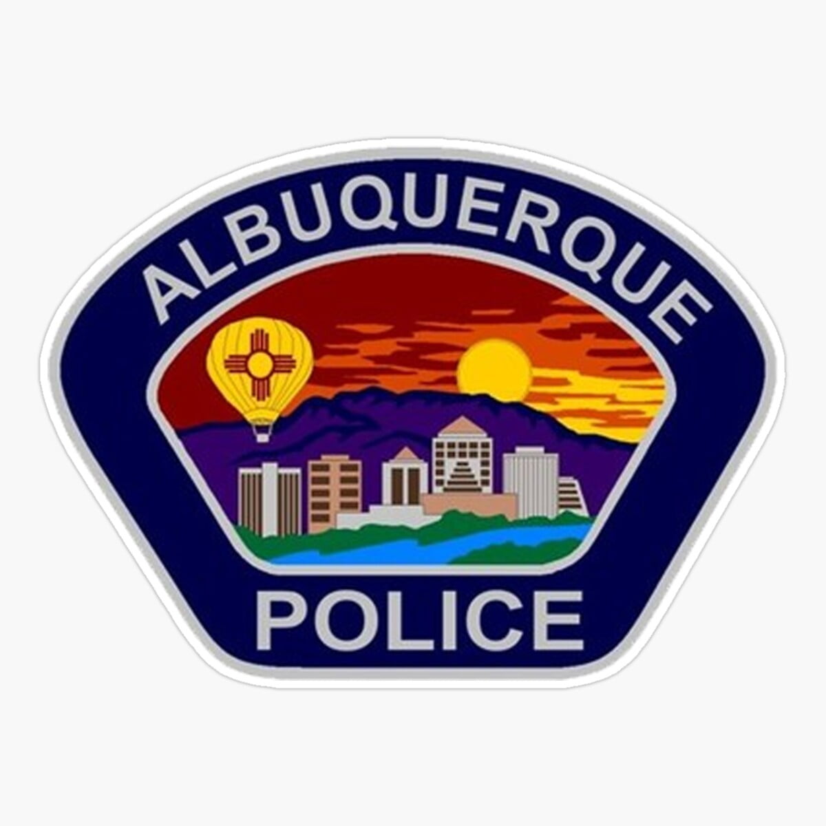 Maneki Albuquerque Police Department Sticker, Phone Decal Water Bottle ...