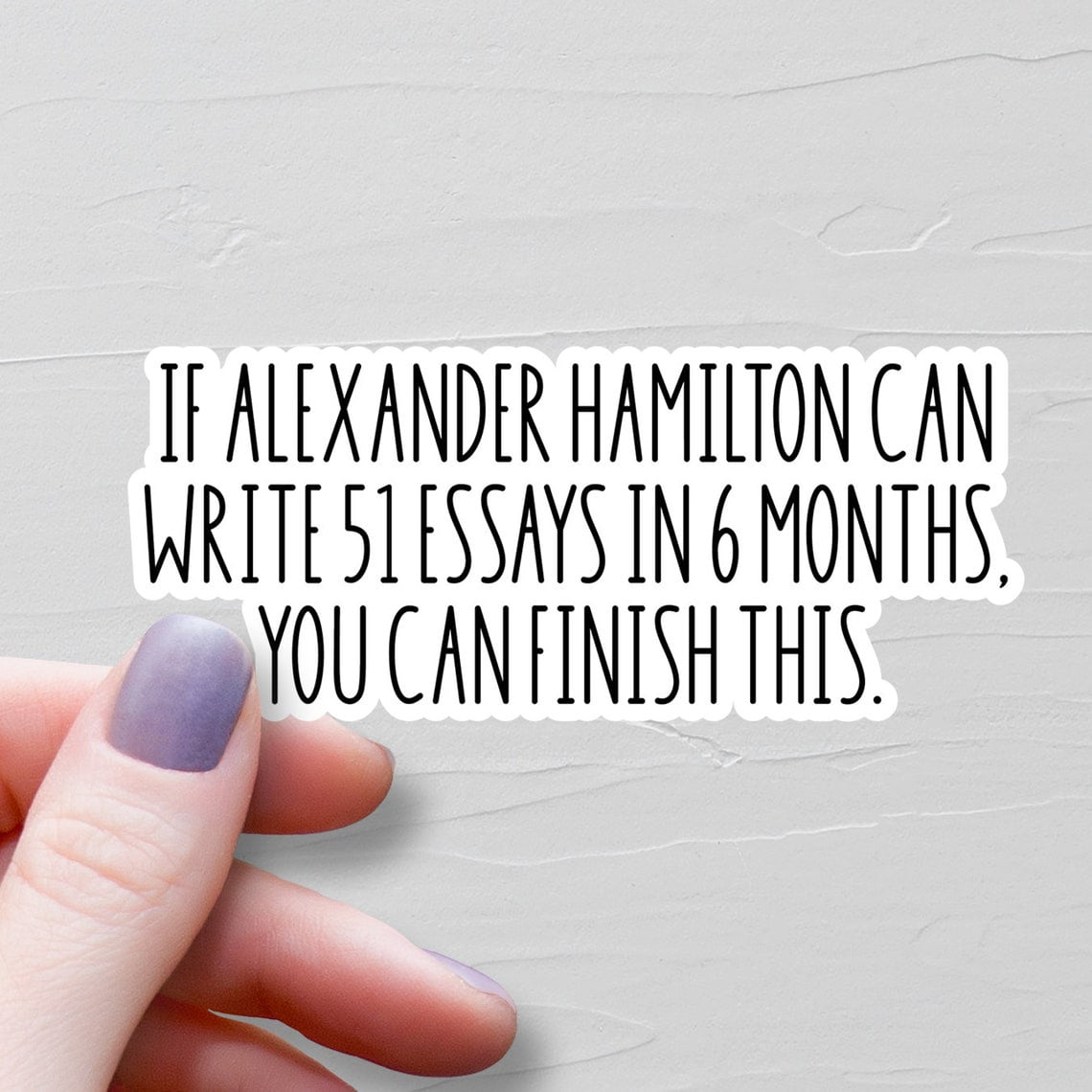StickerCraft Alexander Hamilton Er, Vinyl Ers, History Er, Gift For ...