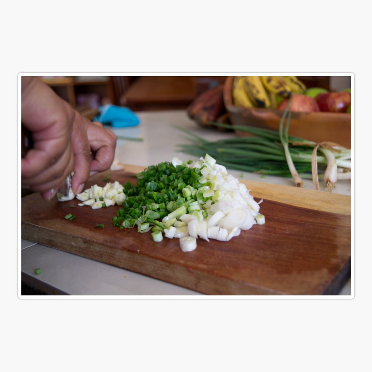 Maneki Ali Onions And Chives Sticker, Phone Decal Water Bottle Stickers ...