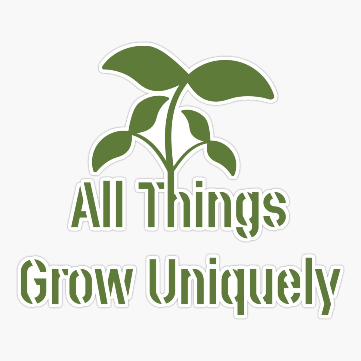 Maneki All Things Grow Uniquely (Plant, Green) Er, Phone Decal Water ...