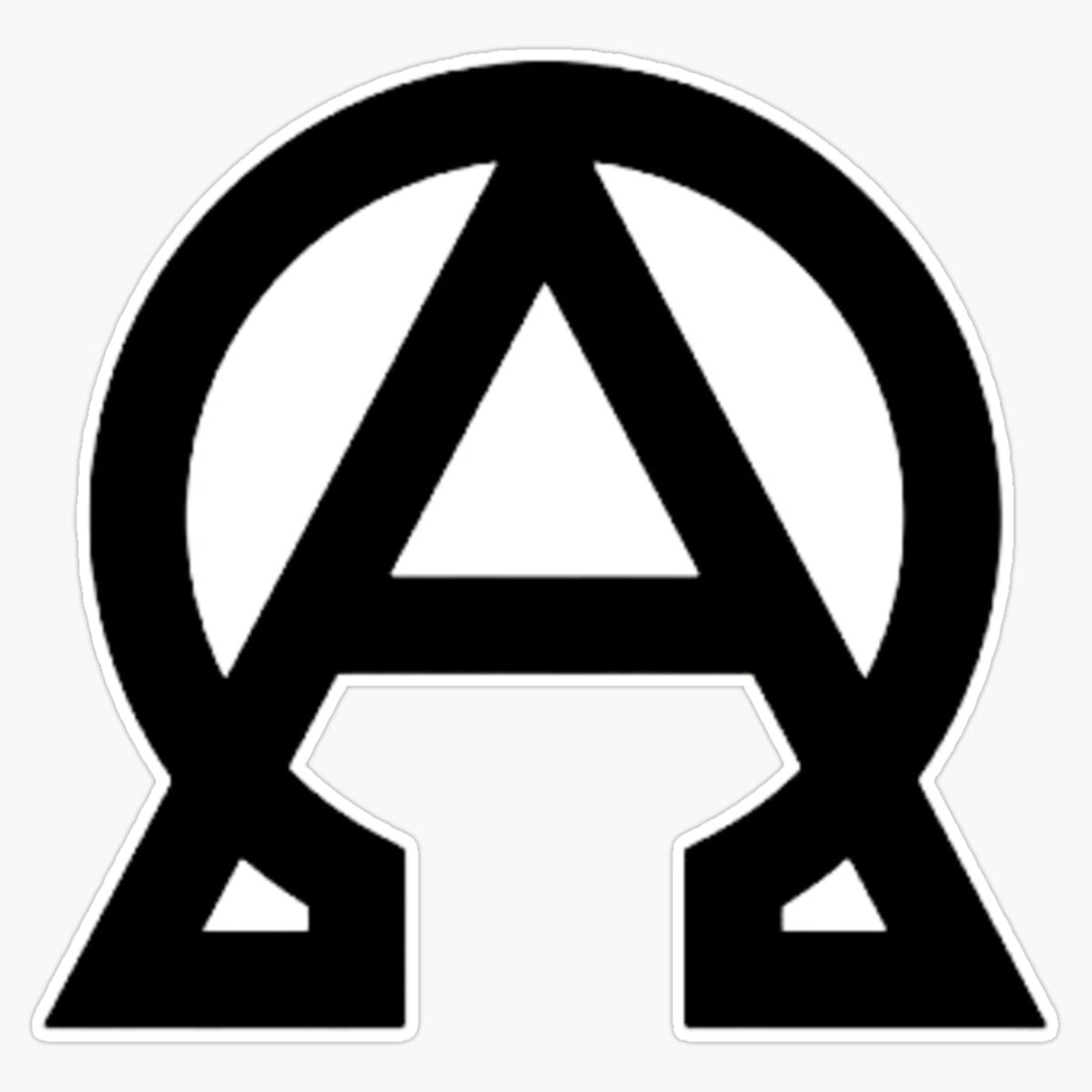 Maneki Alpha And Omega Symbol Er, Phone Decal Water Bottle Stickers Car ...