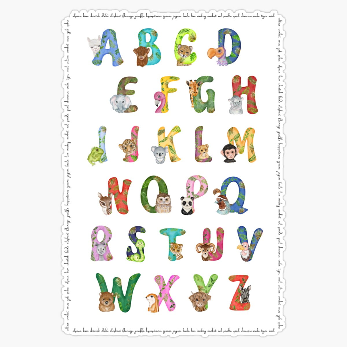 Maneki Alphabet Abc Poster - Companion Piece To The Book "Z Is For ...