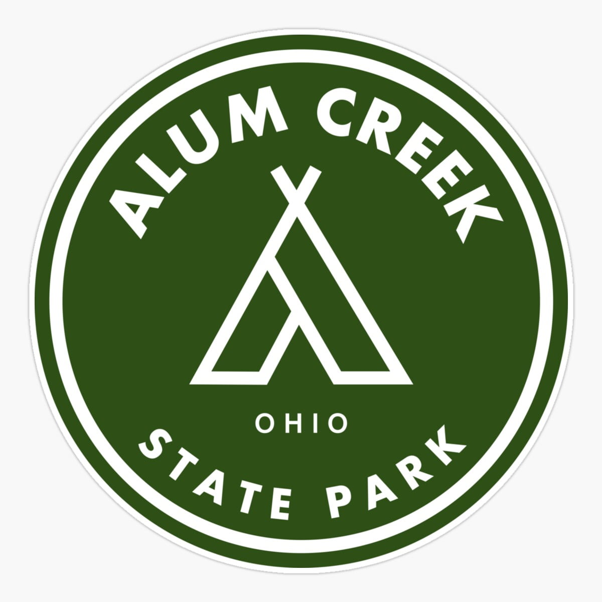Maneki Alum Creek State Park Ohio Tent Er, Phone Decal Water Bottle ...