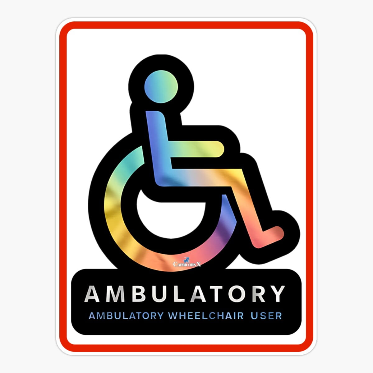 Maneki Ambulatory Wheelchair User V2 Er, Phone Decal Water Bottle ...