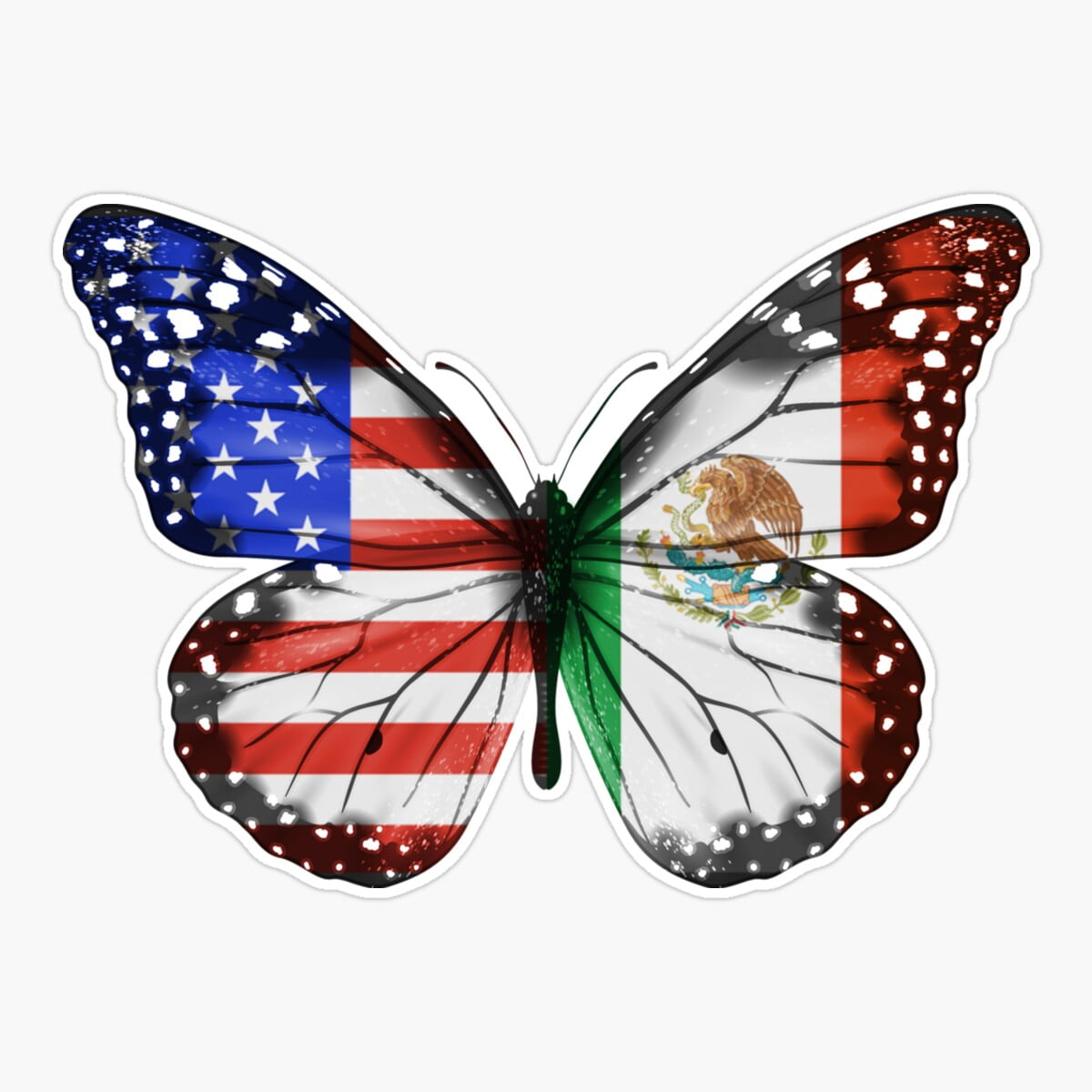 Maneki American Mexican Erly With The America Mexico Lag On Wings ...