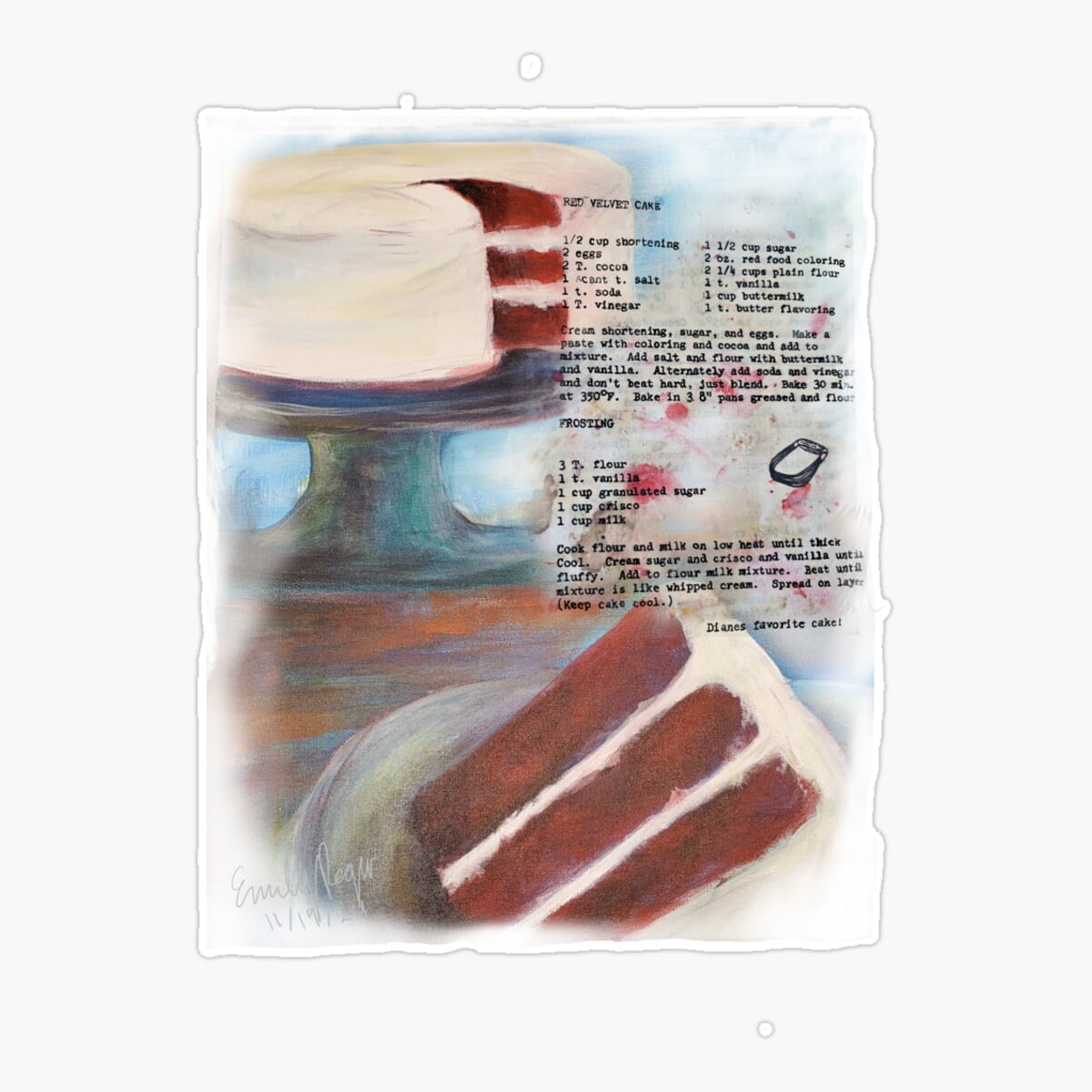 Maneki Amily Recipe Sticker, Phone Decal Water Bottle Stickers Car ...