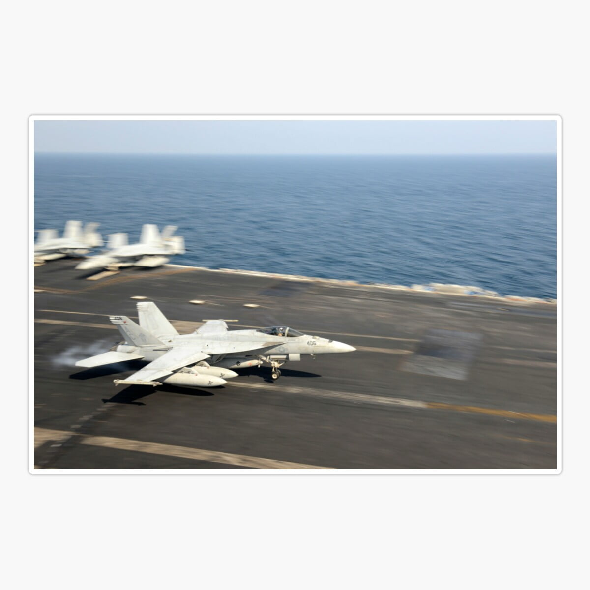 Maneki An F/A-18E Super Hornet Lands On The Flight Deck Of Uss Harry S ...