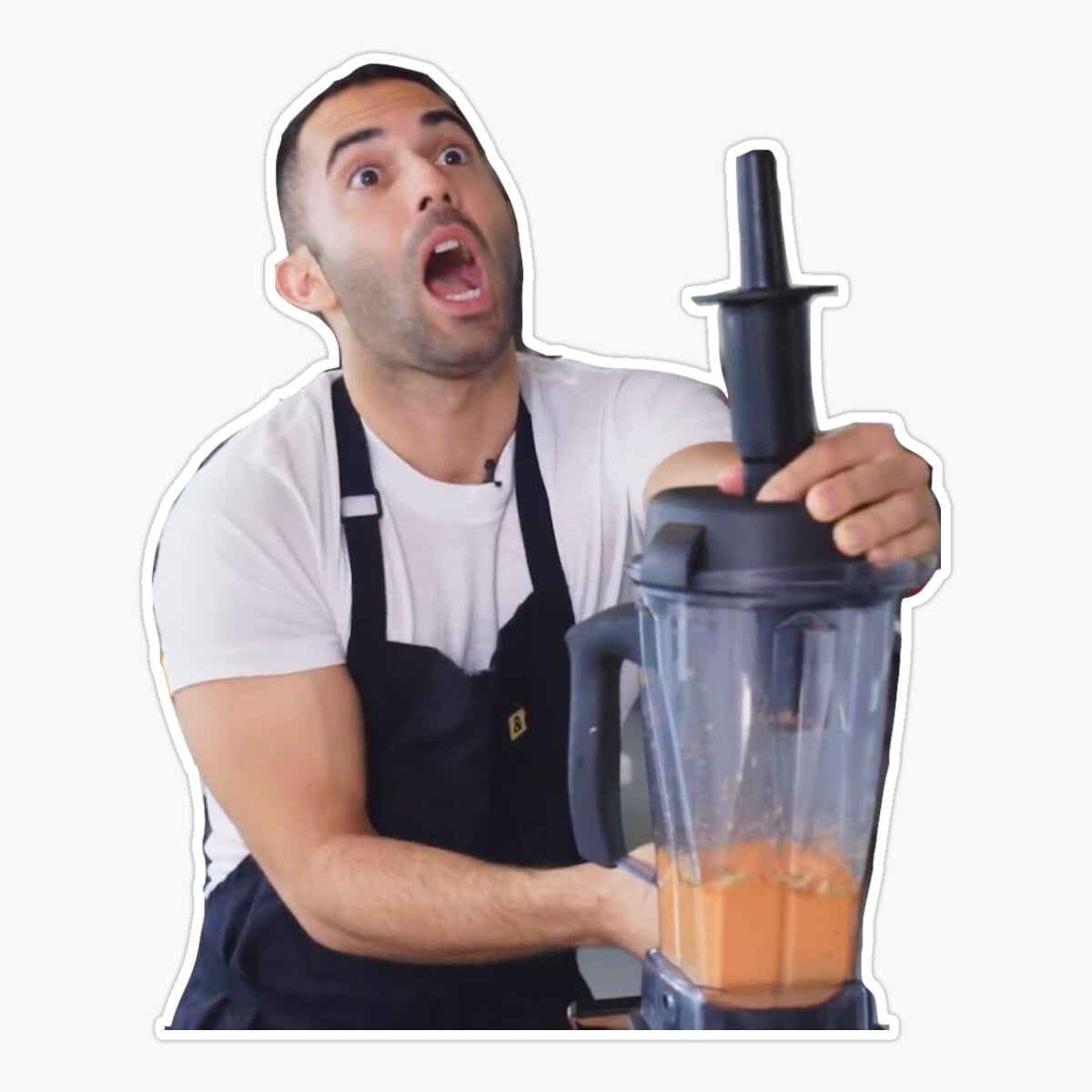 Maneki Andy Baraghani Blender Sticker, Phone Decal Water Bottle ...