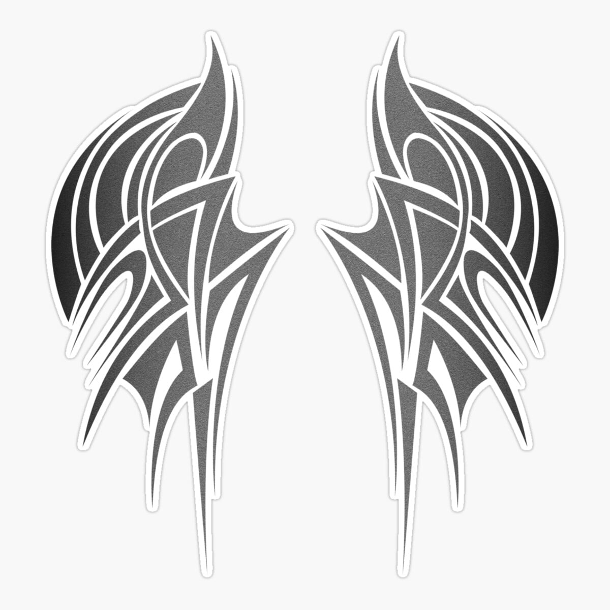 Maneki Angel Wings Sticker, Phone Decal Water Bottle Stickers Car ...