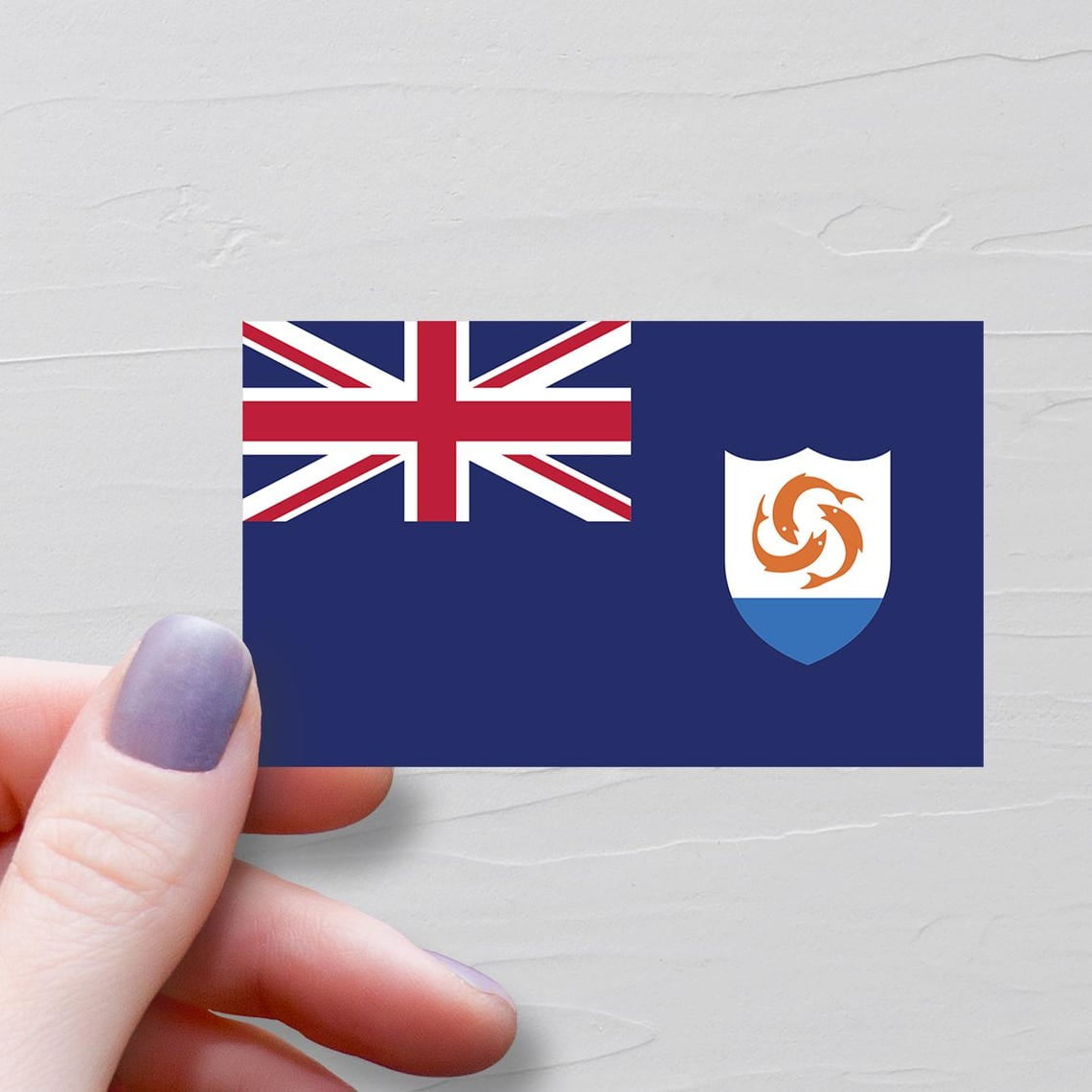 Maneki Anguilla Flag Er, Vinyl Travel Ers, Flag Of Anguilla Er, Water ...