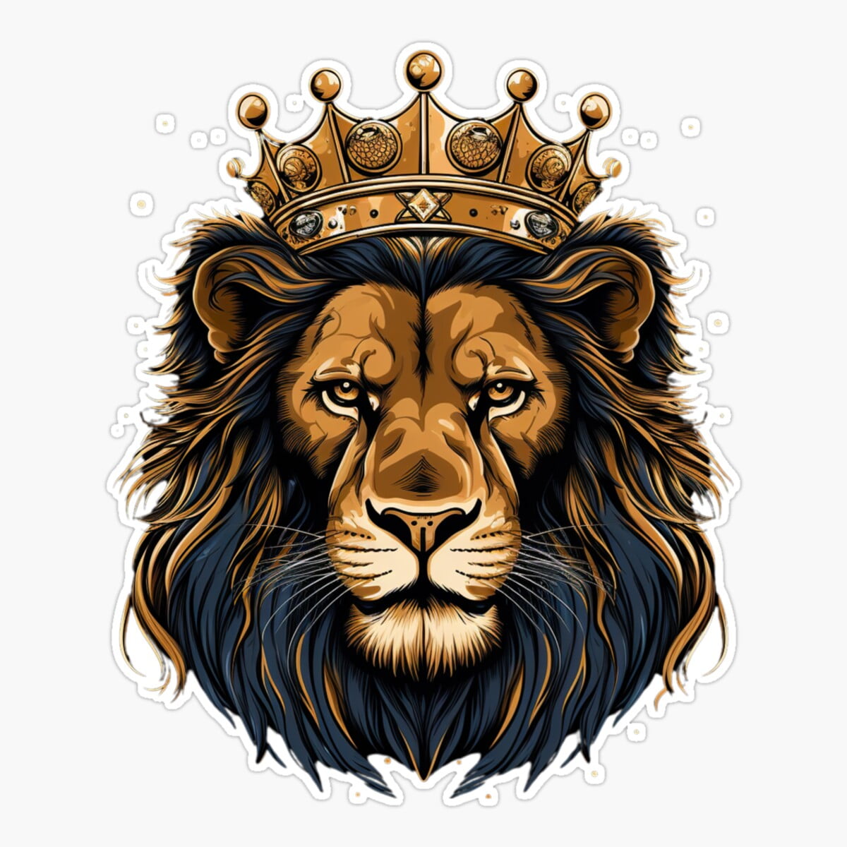 Maneki Animal Crown King Lion For A Lions Lovers And Lions Fans Er ...