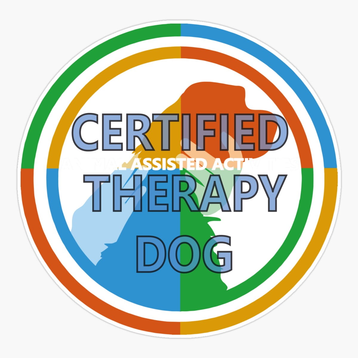 Maneki Animal Isted Activities - Therapy Dog Logo 14 Er, Phone Decal ...