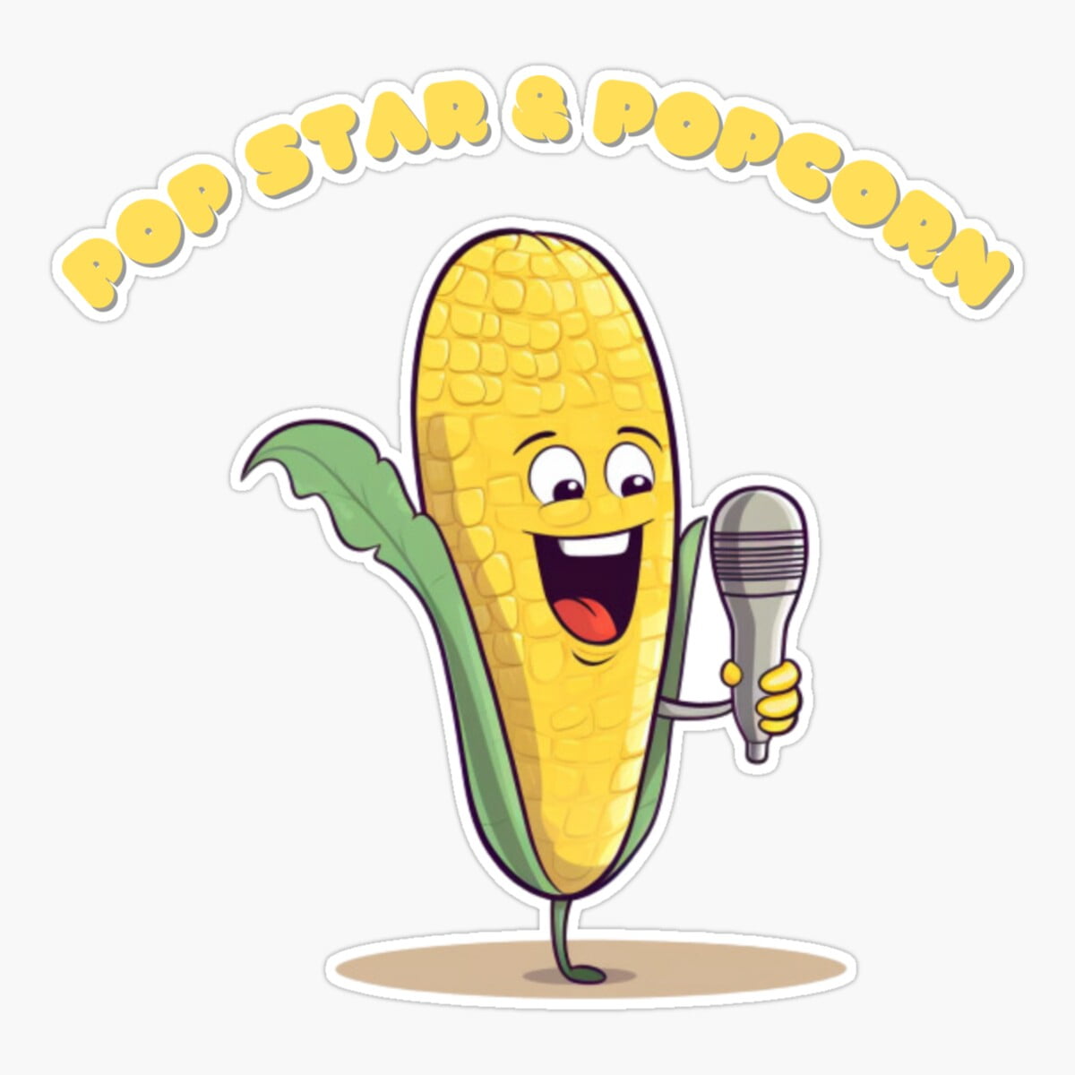 Maneki Animated Corn Sticker, Phone Decal Water Bottle Stickers Car ...