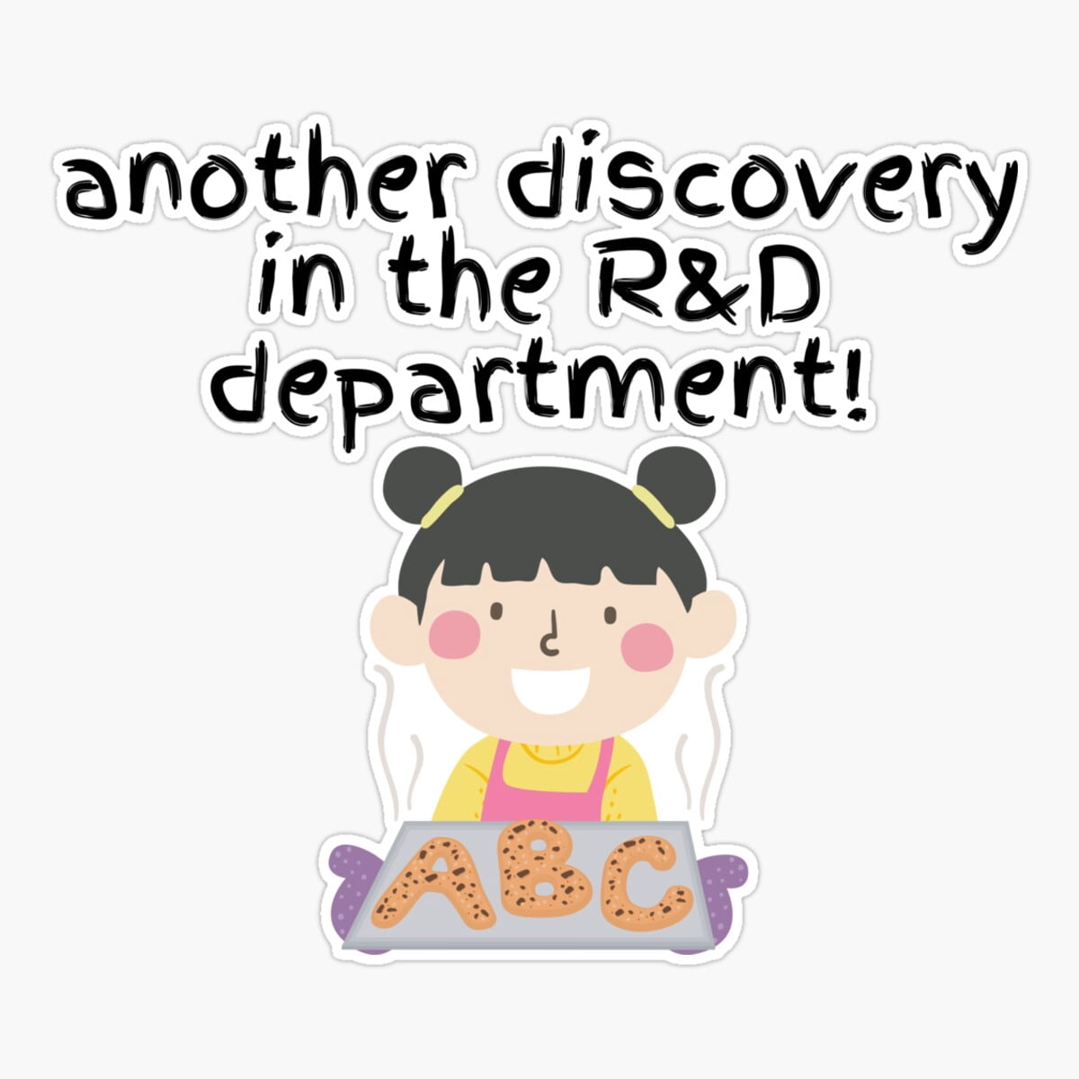 Maneki Another Discovery In The R&D Department Sticker, Phone Decal ...