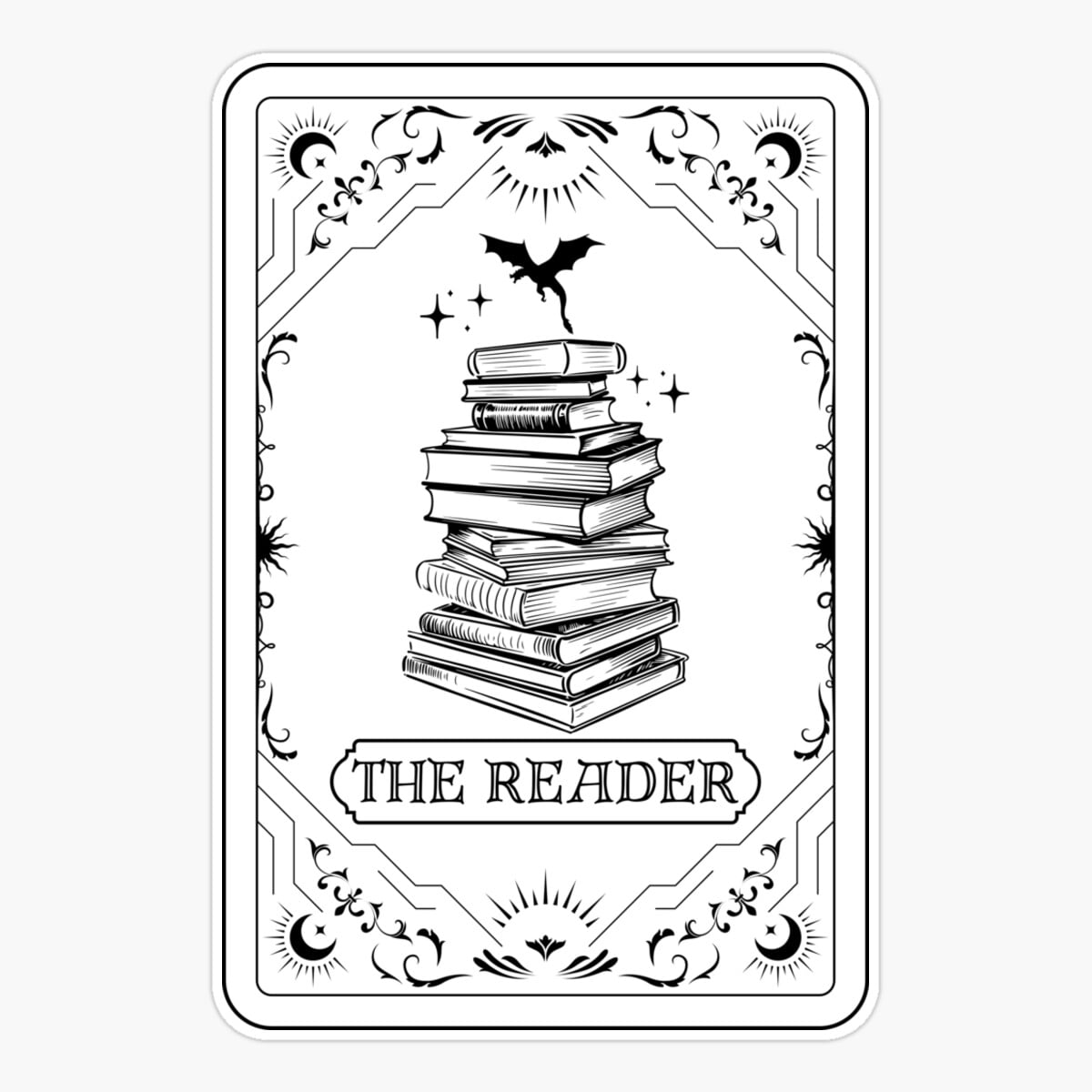 Maneki Antasy Reader Tarot Card Er, Phone Decal Water Bottle Stickers ...