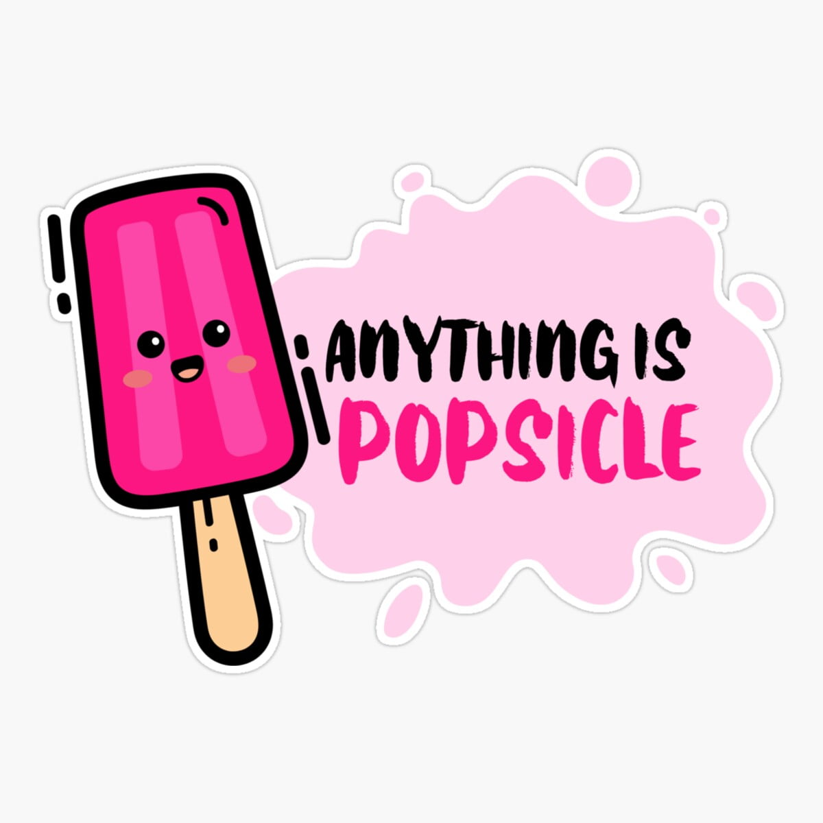 Maneki Anything Is Popsicle - Dessert Snack Er, Phone Decal Water ...