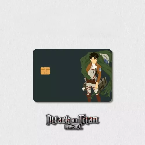 Maneki Aot Card Skin Levi Waterproof Sticker For Atm, Credit & Access ...