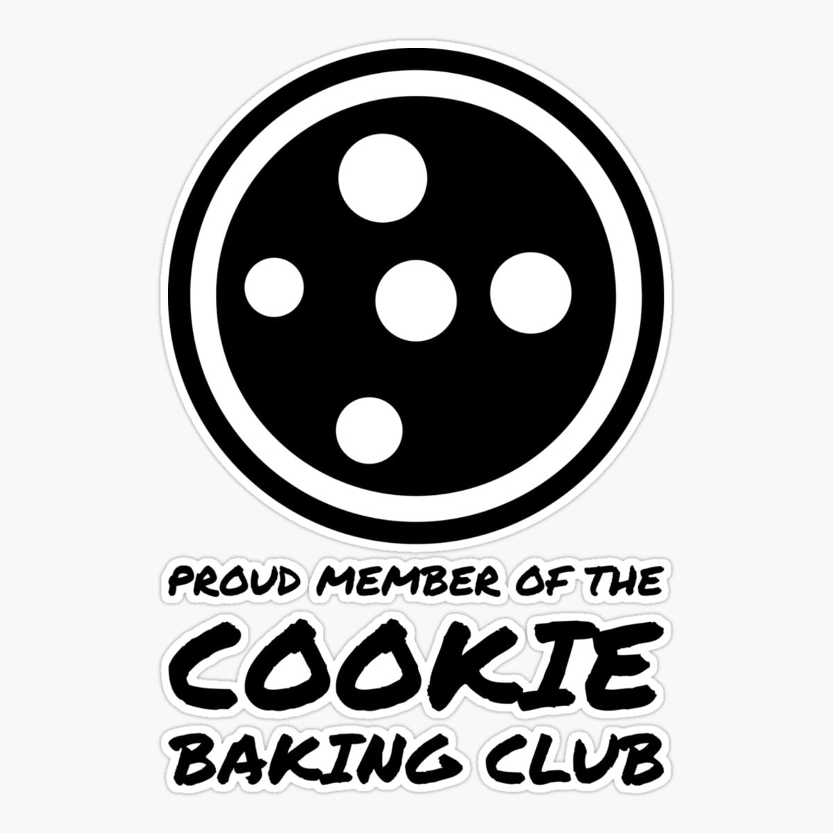 Maneki Apron Cookie Baking Club Outline Sticker, Phone Decal Water ...