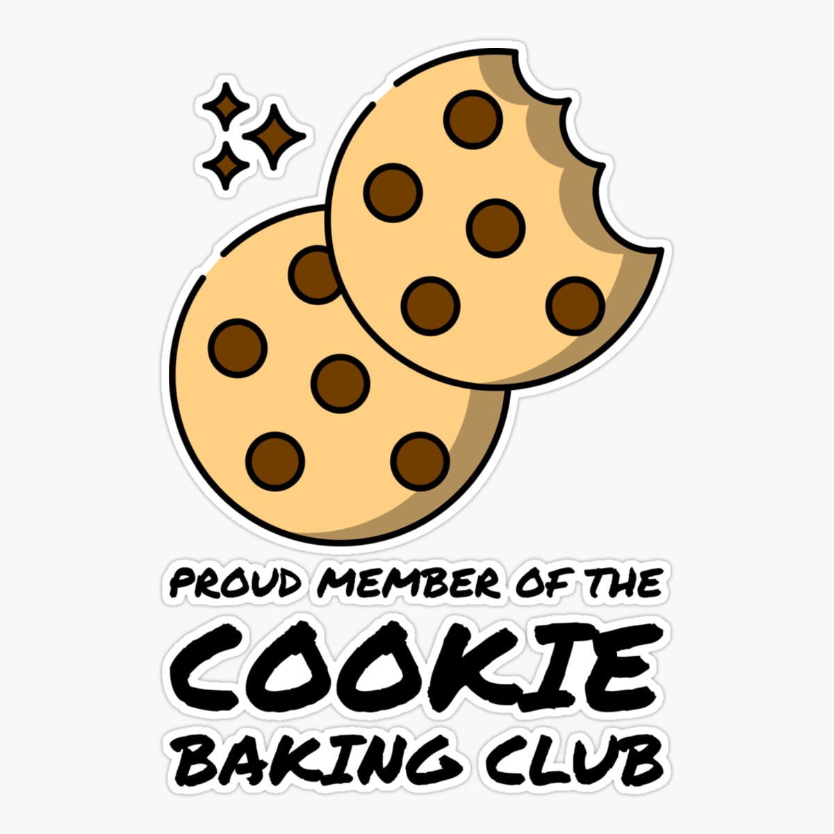 Maneki Apron Cookie Baking Club Yummy Snack Sticker, Phone Decal Water ...