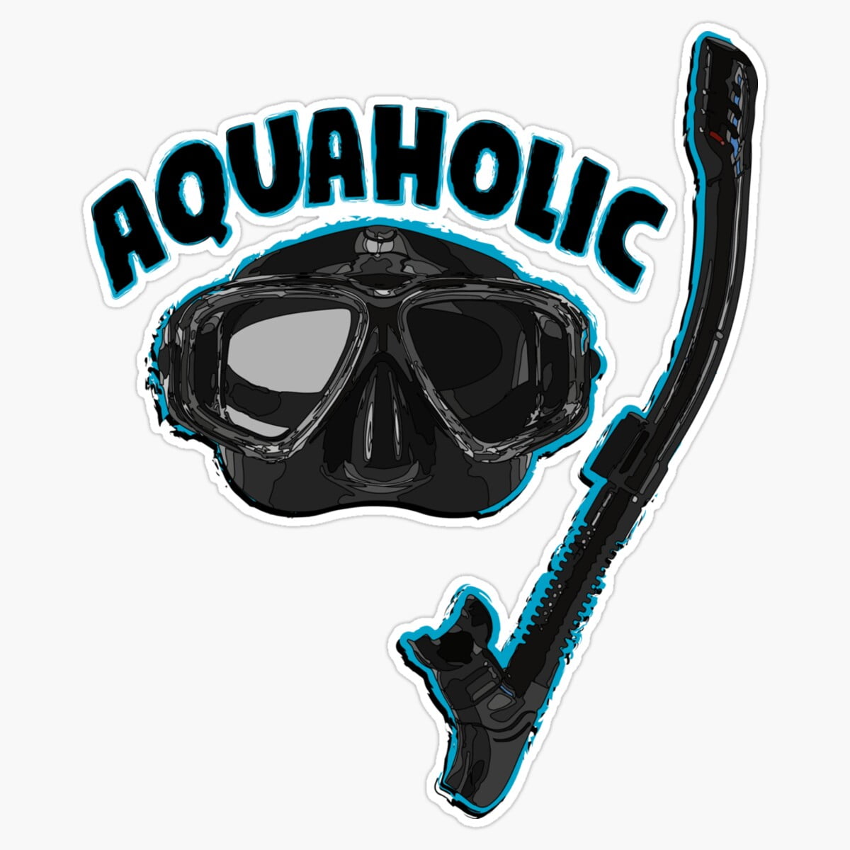 Maneki Aquaholic Swim Mask And Snorkel For Swimmers & Ocean Explorers ...
