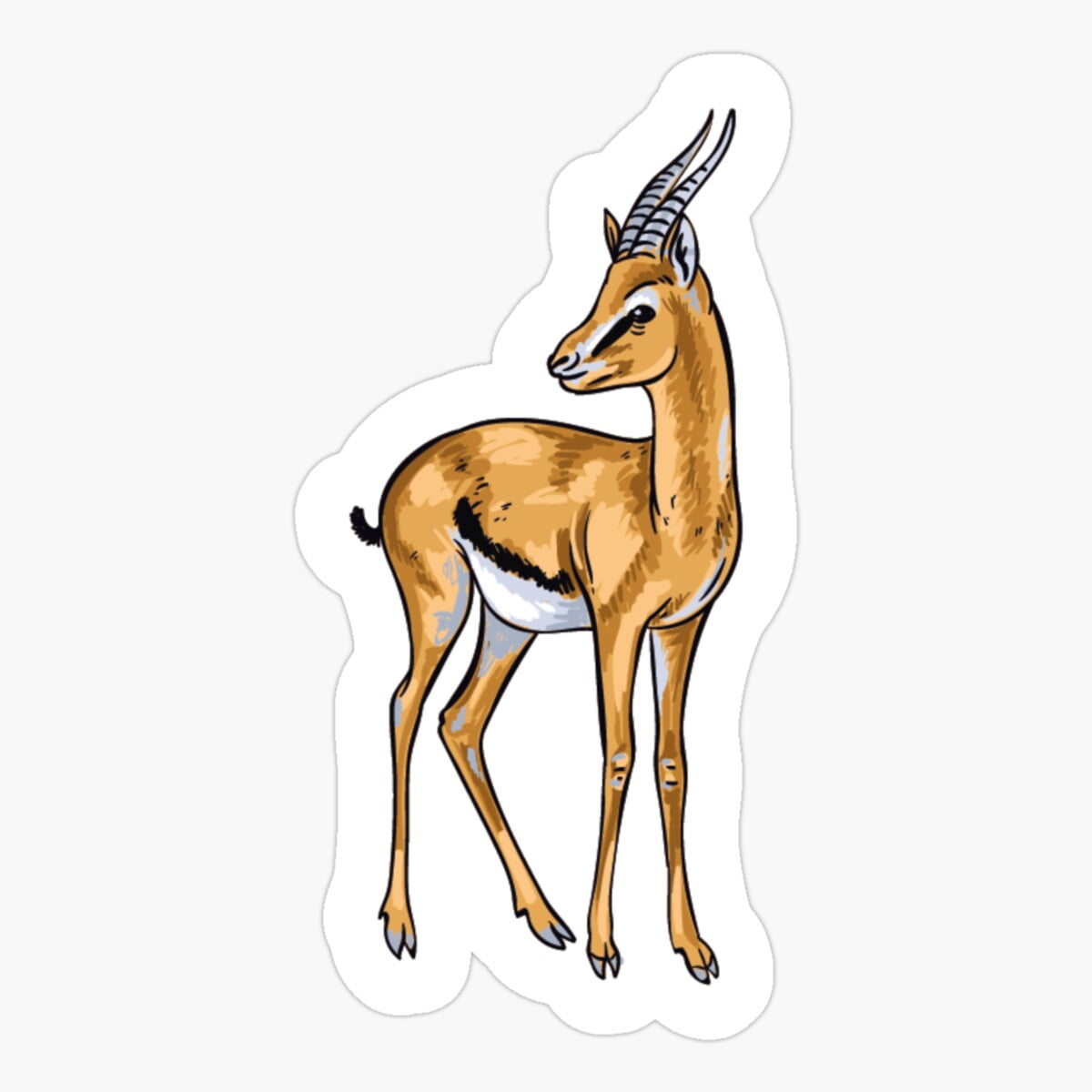 Maneki Arabian Gazelle Er, Phone Decal Water Bottle Stickers Car Decals ...