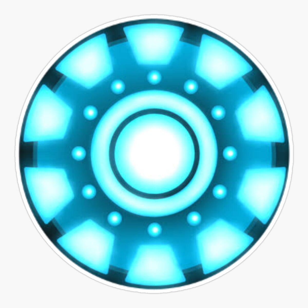 Maneki Arc Reactor Tony er,Phone Decal Water Bottle Stickers Car Decals ...