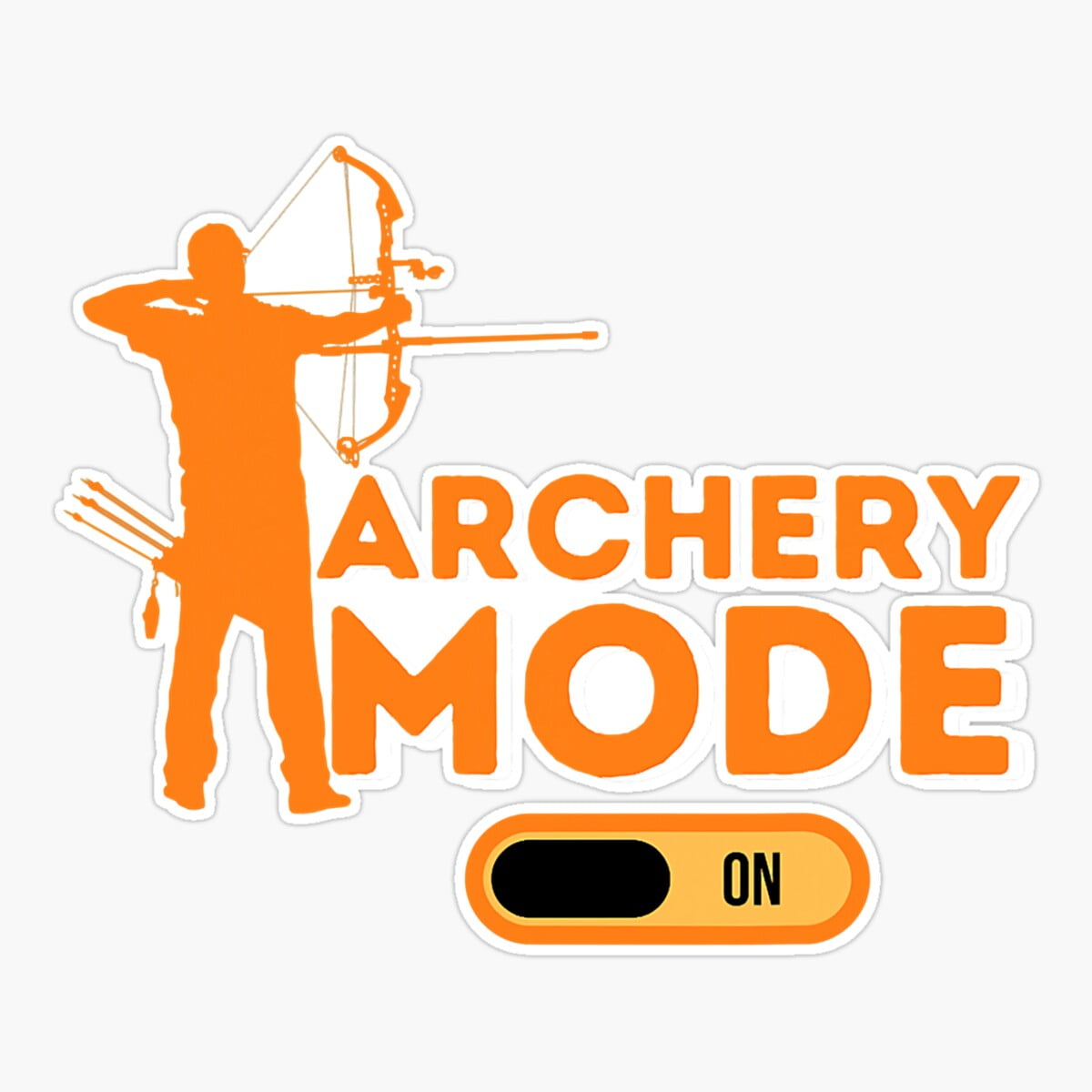 Maneki Archery Mode On Unny Bow And Arrow Archer Git Er, Phone Decal ...