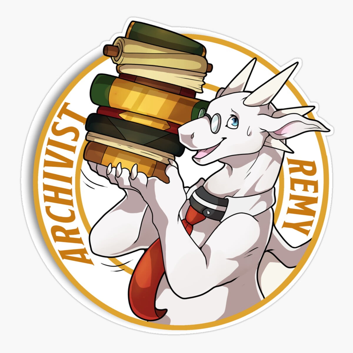Maneki Archivist Remy From Angels With Scaly Wings Er, Phone Decal ...